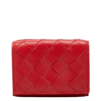 Bottega Veneta Portefeuille Vintage Pre-owned (tri-pli) - Femme - Pre-owned - Rouge - Taille: ONE Size
