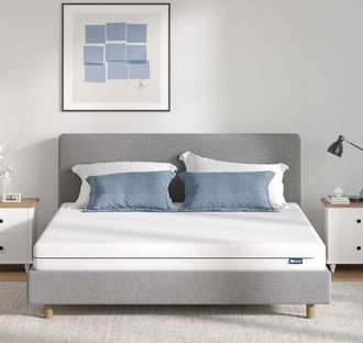 Avenco Matelas en Mousse 90x200, Epaisseur 14cm, Matelas en Mousse en Fibre de Bambou, Matelas R&eacute;versible &Eacute;t&eacute;/Hiver, 7 Zones de Confort, Degr&eacute; de Fermet&eacute; H3 
