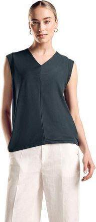 Street One Damen A321467 Struktur T-Shirt, Cool Vintage Green, 36