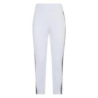 Moorer Elastische Jogginghose mit Seitendetails - - Trousers - Damen - Wei&szlig; - XS
