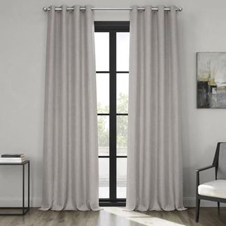 Half Price Drapes BOCH-LN1858-84-GR &Ouml;sen Verdunkelungsvorhang (1 Panel), 50 x 84 cm, Ton