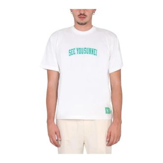Sunnei SEE Younne! Grafik-T-Shirt - - Tops - Herren - Wei&szlig; - XL