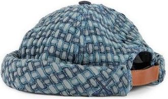 B&eacute;ton Cir&eacute; Chapeau en denim de coton tress&eacute;