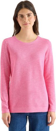 Cecil Strukturpullover Heather Dark Blossom Melange XS
