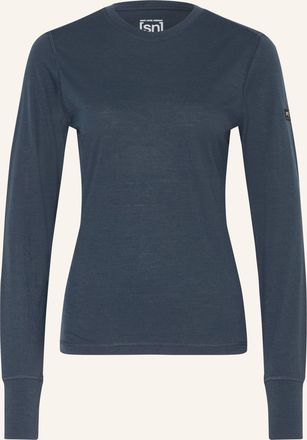 super.natural Longsleeve Tundra 175 Ls Mit Merinowolle blau