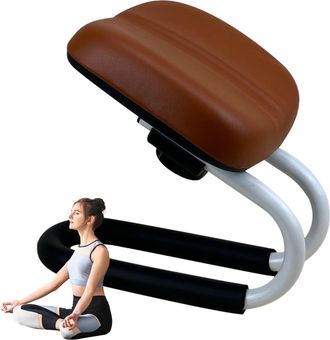 Generic Meditationssitz | Kniehocker mit Metallrahmen, h&ouml;henverstellbar, Sitzbank, Meditationszubeh&ouml;r, rutschfeste Beinmanschette, tragbarer Stuhl f&uuml;r Zuhause