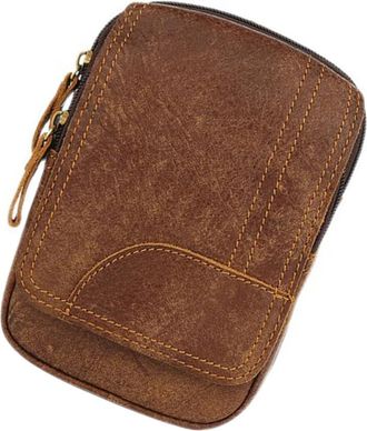 Yardwe wasserdichte Leder Gürteltasche Herren Multifunktionale Hüfttasche Leichtes Design Vintage Stil Für Outdoor Sport Reisen Alltag