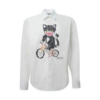 Msgm Msgm, Herren, Shirts, Wei&szlig;, XLGr&ouml;&szlig;e