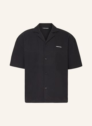 Pegador Pegador Resorthemd Troy Comfort Fit Mit Plissees schwarz