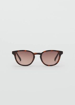 Mango Lunettes de soleil monture ronde marron - Homme - Taille unique - MANGO MAN
