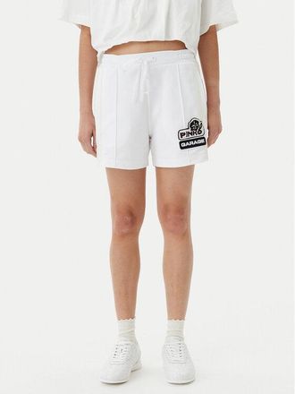 Pinko Sportshorts Max Shorts Interlock Tecni 105271 A2MD Wei&szlig; Regular Fit