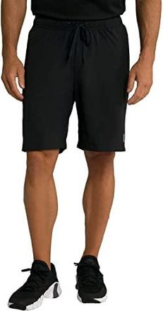 JP1880 Short de Sport Fonctionnel Jay-PI pour Homme, Taille élastique, Pantalon Quickdry, Noir, Taille 4XL
