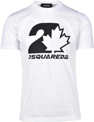 Dsquared2 Homme, Tops, Blanc, Taille: S T-Chemises