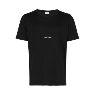 Saint Laurent Rive Gauche T-Shirt - - Tops - Herren - Schwarzk - L