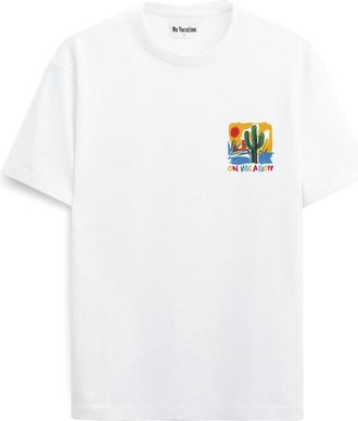 On Vacation T-Shirt aus Bio-Baumwolle mit beidseitigem Print in