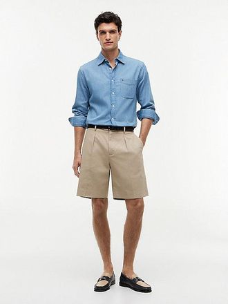 Tommy Hilfiger Short Smart Casual en lin m&eacute;lang&eacute;