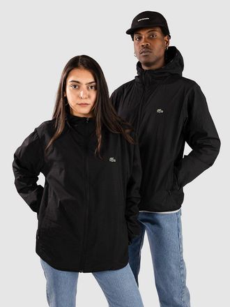 Lacoste Zipped Packable Windbreaker noir