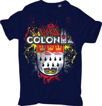 Spass Kostet Herren Tshirt K&ouml;lle K&ouml;ln Viva Colonia Fasching Karneval Gr&ouml;&szlig;e S - 5XL