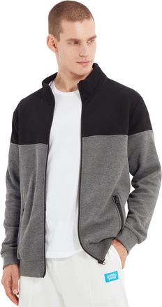 Trendyol Man Anthracite Mit Reißverschluss Fleece-warm Sweatshirt - Regular Fit TMNAW22sw0720