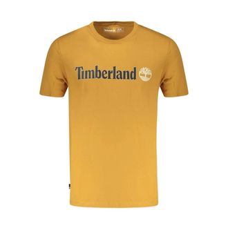 Timberland Homme, Tops, Brun, Taille: XL Marrone Cotton T-Shirt