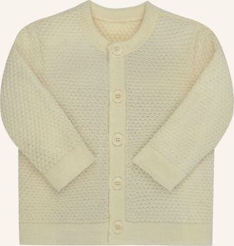 Disana Strick-Jacke weiss