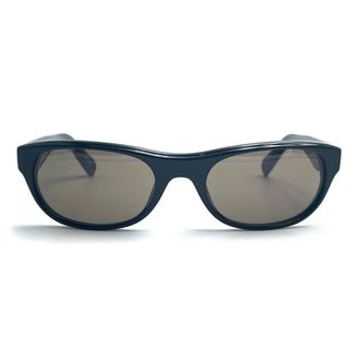Jacquemus Schwarze Silberne Ovale Sonnenbrille UV-Schutz - - Accessories - Damen - Schwarzk - 56 MM
