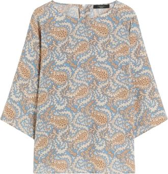 Max Mara Femme, Blouses et Chemises, Multicolore, Taille: 38 FR Silk Blouse