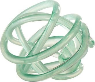 Paris Prix Presse-Papier Noeud en Verre Infinity 20cm Turquoise