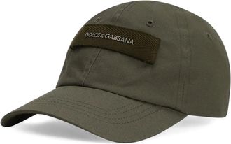 Dolce & Gabbana logo-patch baseball cap - Gr&uuml;n