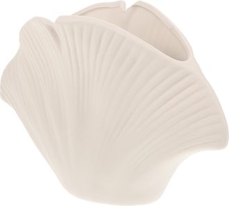 Angoily Moderner Keramik blumenvase Muschelform Kleine Dekorative Vase f&uuml;r Wohnzimmer Schlafzimmer Hochzeitstischdeko Stilvolles Geschenk f&uuml;r Familie und Freu