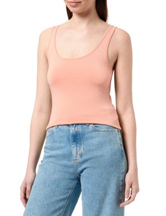 QS by s.Oliver Damen 2058277 T-Shirt, Orange, Medium