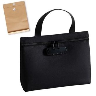 Generic Sac de banque verrouillable de grande capacit&eacute; avec serrure pour ranger de largent, grande bo&icirc;te de rangement pour documents, billets, livres bancaire