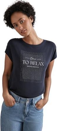 Street One A322124 T-Shirt avec Illustration, Bleu Ciel de Nuit, 38 Femmes