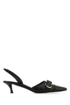 Givenchy Leather Slingback Heel - Black