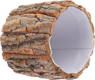 OSALADI Blumentopf aus Rindenmaterial Rustikaler Blumenk&uuml;bel im Landhausstil Blumenvase f&uuml;r Balkon und Hausgarten Praktisch und Robust