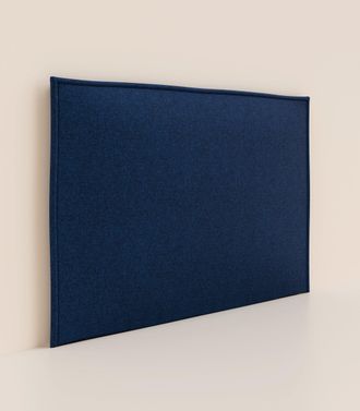 Tediber T&ecirc;te de lit 140 cm - Tissu Bleu - Design sobre et &eacute;l&eacute;gant - Fait en Belgique - Tediber