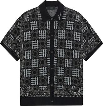 Amiri Homme, Chemises, Noir, Taille: XL MA Quad Checker Crochet Shirt