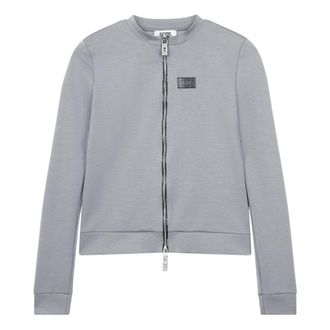 GCDS Rei&szlig;verschluss-Sweatshirt mit Biesen - - Sweatshirts & Hoodies - Damen - Grau - M