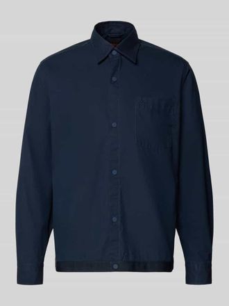 Boss Orange by Hugo Boss Regular Fit Overshirt aus Baumwoll-Mix Modell LOBEL_M