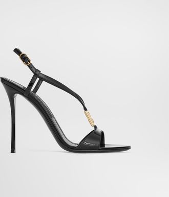 Dolce & Gabbana Sandalo - Frau Sandalen Und Wedges Schwarz Leder 40.5