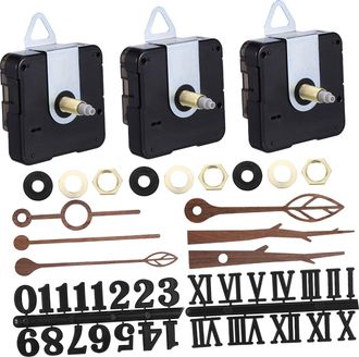 PartyKindom Uhrwerk Ersatz Mechanismus Mit Uhrmotor Und Zeigern Für Wanduhr Uhrenbausatz Uhrenteile Für Heimwerker Reparatur Oder Selbstbau