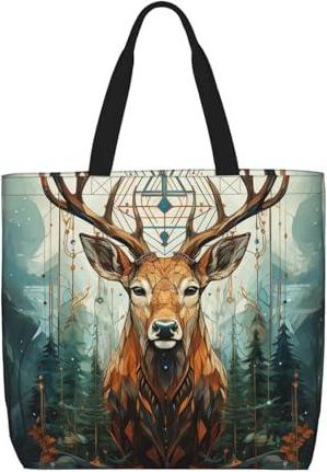Generic Fl&egrave;ches De Chasse Au Cerf Sac Courses D&eacute;contract&eacute; Tote Bag R&eacute;utilisable Sac Cabas Pour Plage Voyage Universit&eacute;