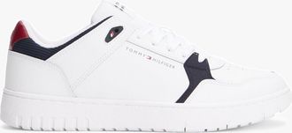 Tommy Hilfiger Chaussures de basket multitextures crant&eacute;es avec cuir