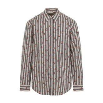 Dries Van Noten Homme, Chemises, Beige, Taille: L Caper Shirt