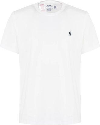 Polo Ralph Lauren Homme, Tops, Blanc, Taille: XL S/S Crew Sleep Top