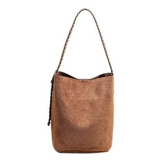 Generic Sac &agrave; bandouli&egrave;re simple en daim synth&eacute;tique pour femme et fille avec sangle r&eacute;glable, couleur unie, sac fourre-tout de grande capacit&eacute; pour voyage, s
