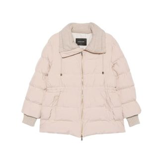 Fabiana Filippi Femme, Vestes, Beige, Taille: 38 FR Veste matelass&eacute;e &agrave; col chemin&eacute;e