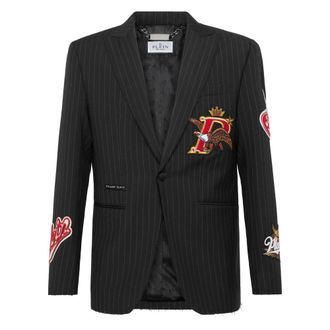 Philipp Plein Herren, Jacken, Grau, XLGr&ouml;&szlig;e