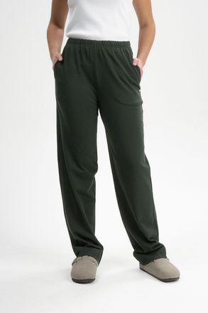 Mela Damen vegan Loungehose Kirani Dunkelgr&uuml;n
