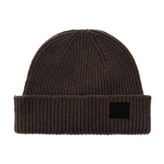 Paul Smith Beanie mit gewebtem Logo - - Accessories - Herren - Braun - ONE SIZE